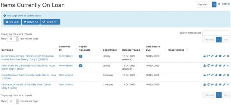 Library software features - Simple Little Library System